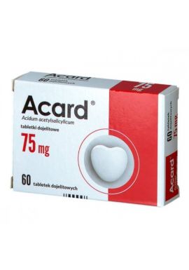 ACARD 75mg 60 tabletek dojelitowych Apteka Pharmacy UK